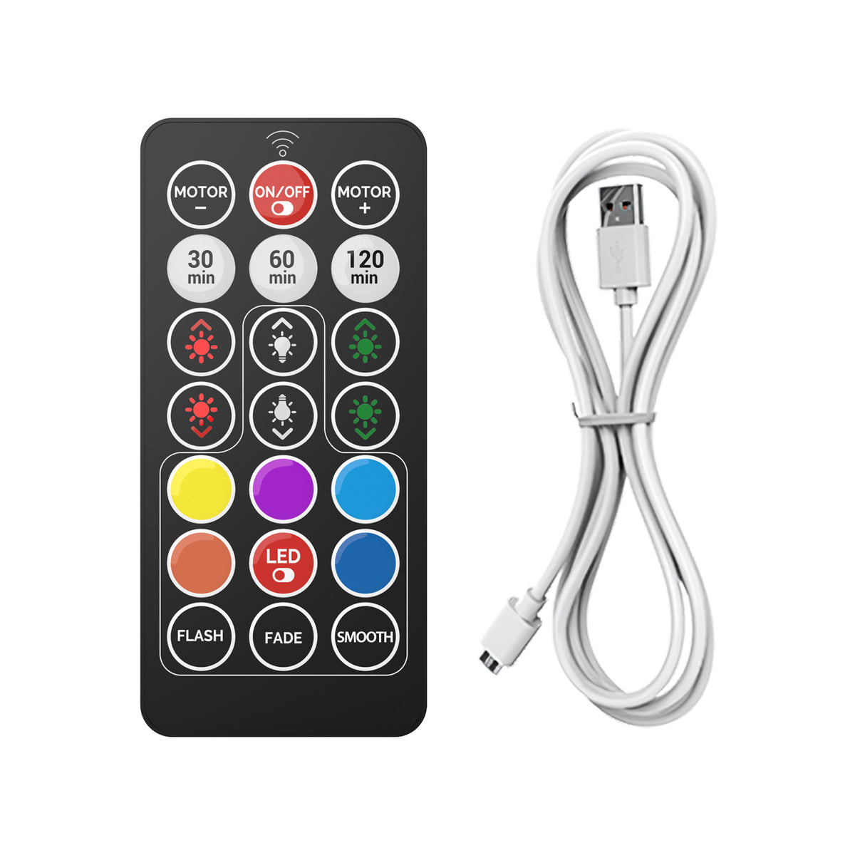 Charging cable and remote for Cordless Nebula Galaxy Projector – LOFTEK