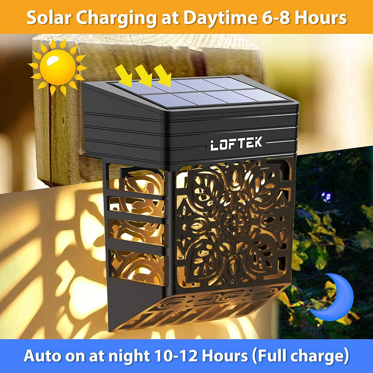 Solar Fence Wall Lights – LOFTEK