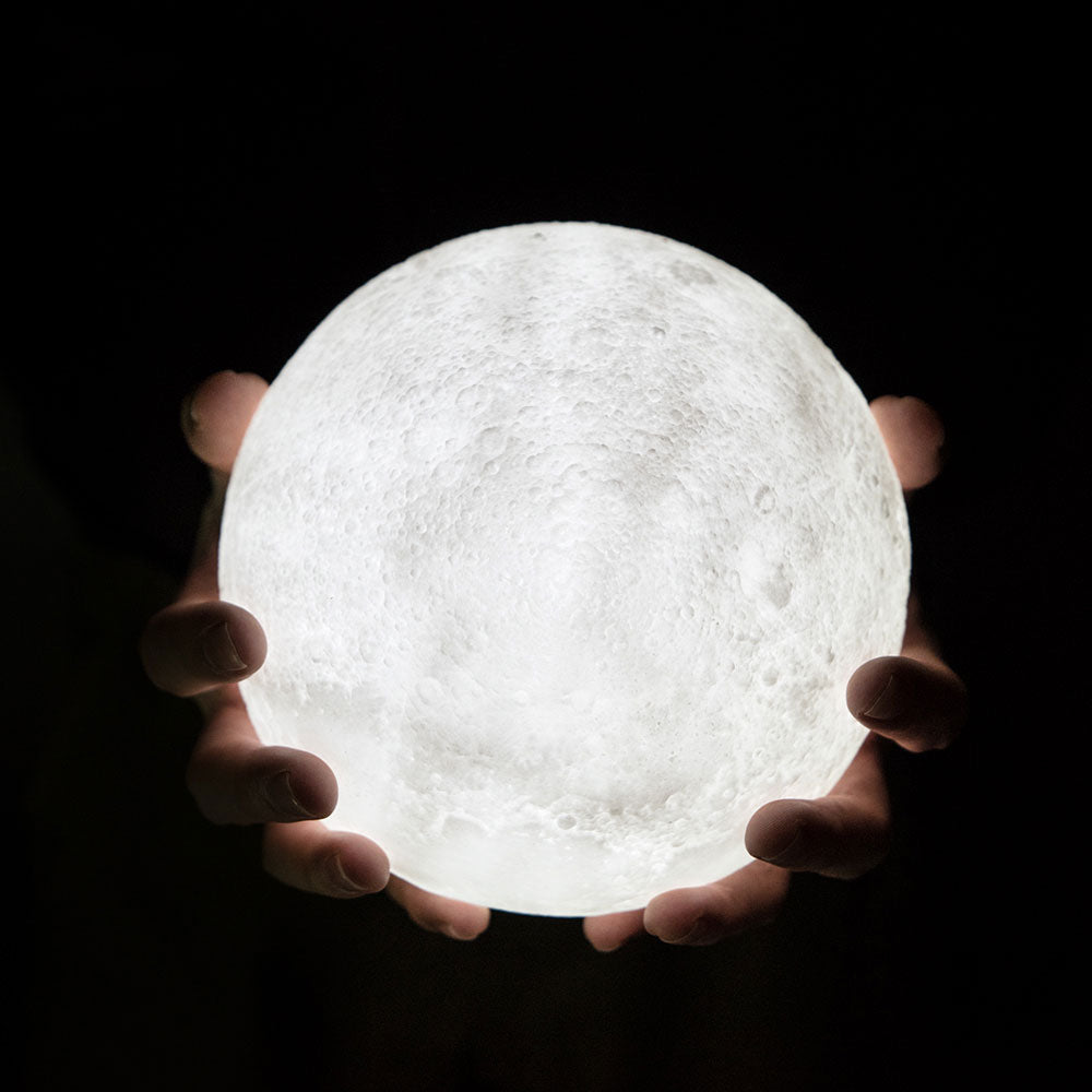 3D Printing Moon Night Lamp, Rechargeble, Dimmable for home decor – LOFTEK