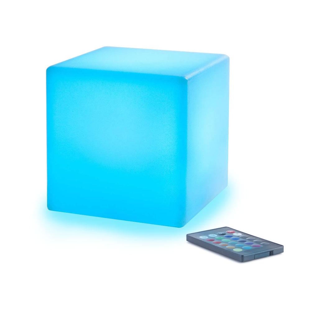 4" Multi-Color LED Cube Light shapelight for tablesetting Gaming setup ...
