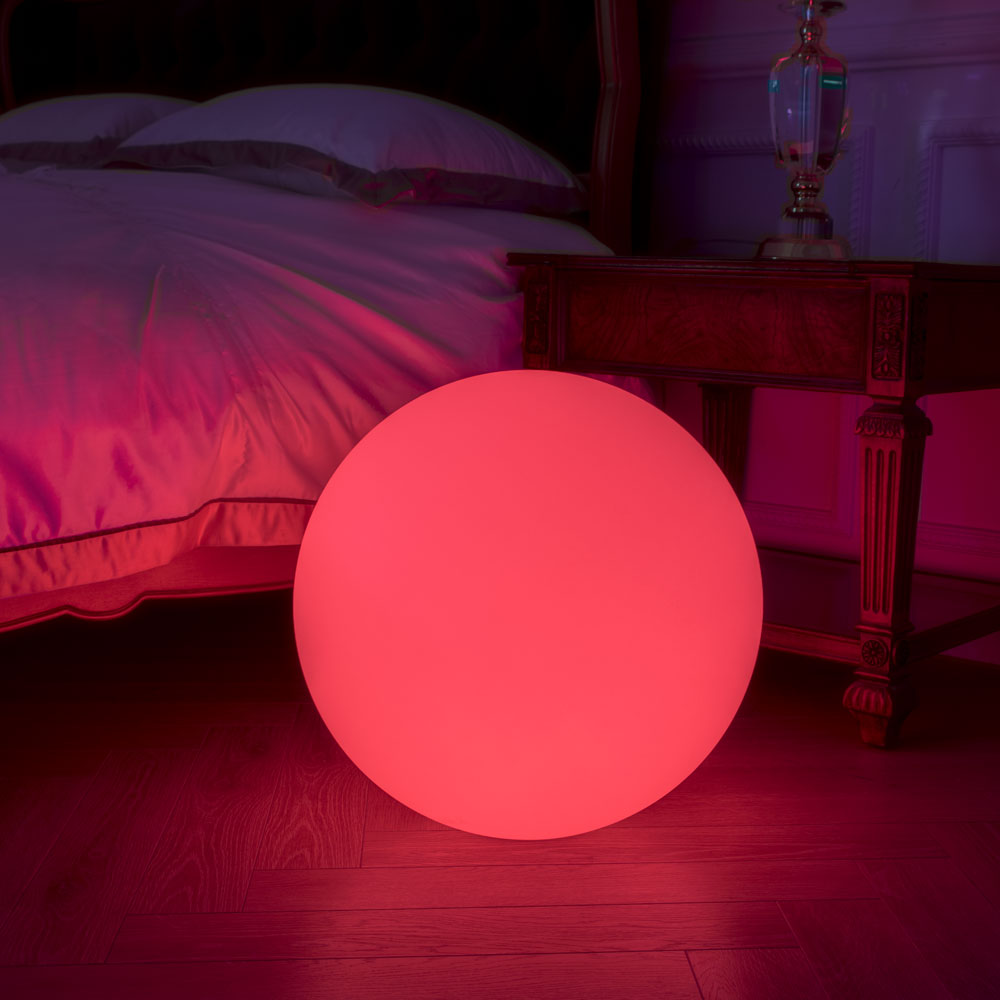16-inch LED Ball Light As Mood Night Light Floating Orb, Pond Decor ...